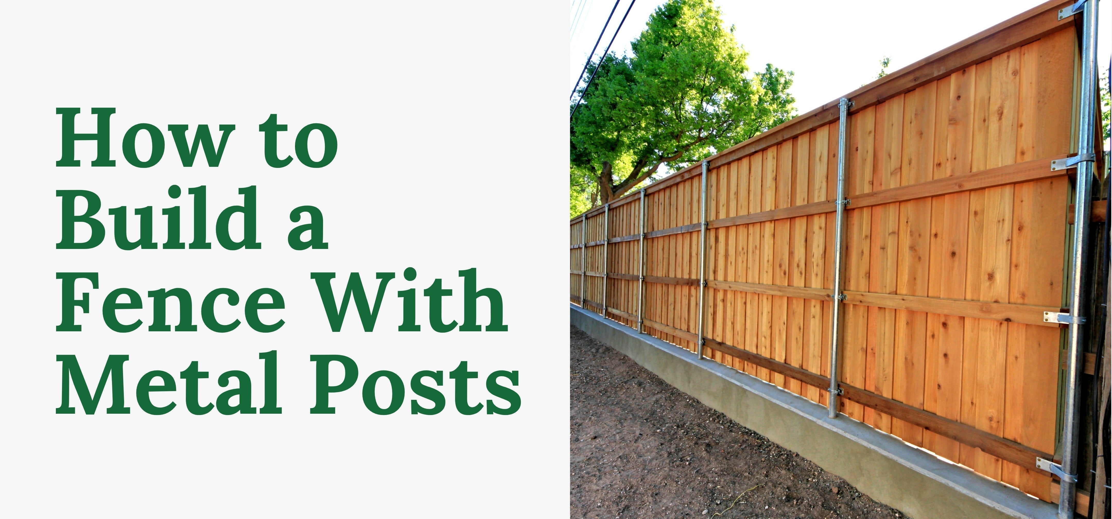 How to Build a Fence With Metal Posts – Fence Armor