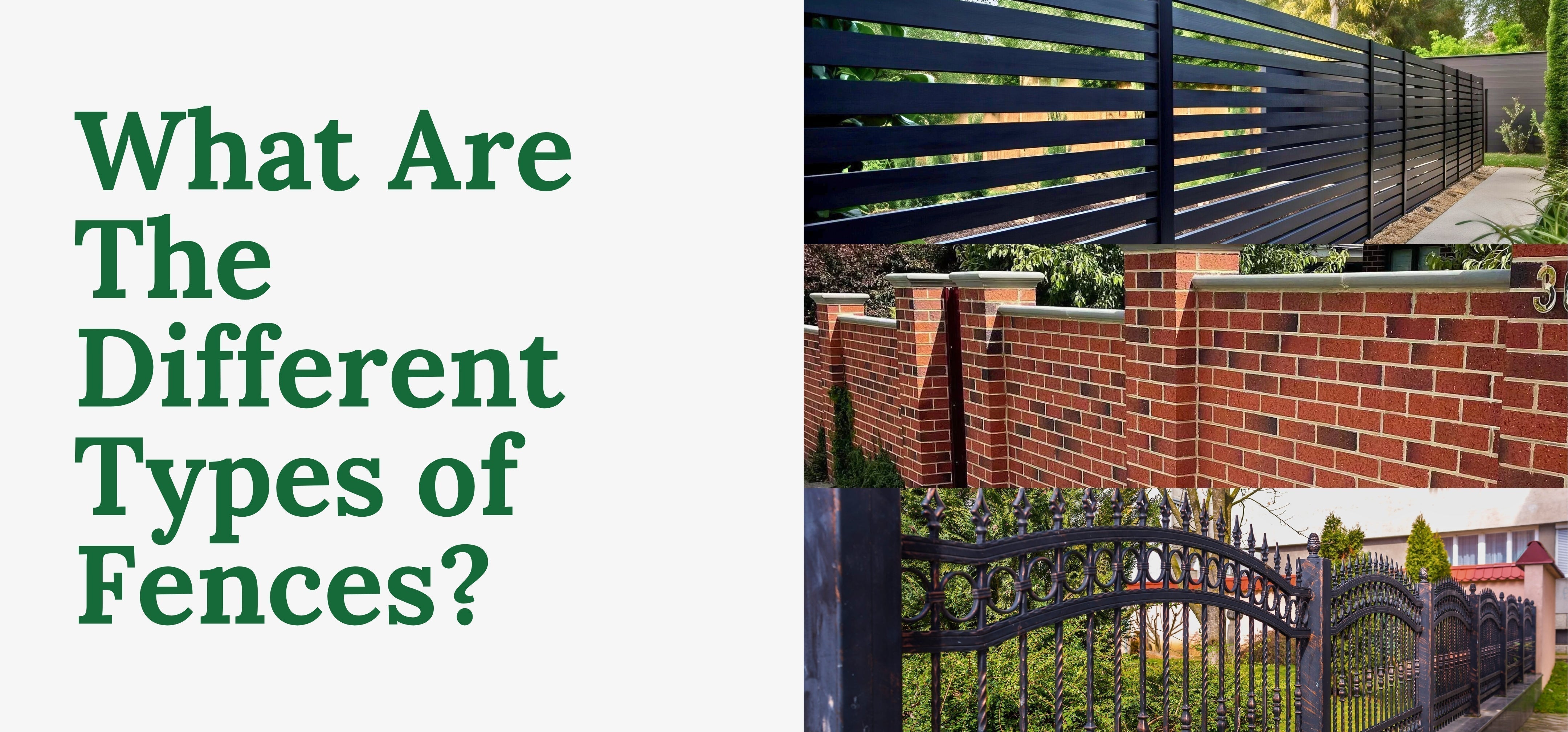 What Are The Different Types of Fences? – Fence Armor